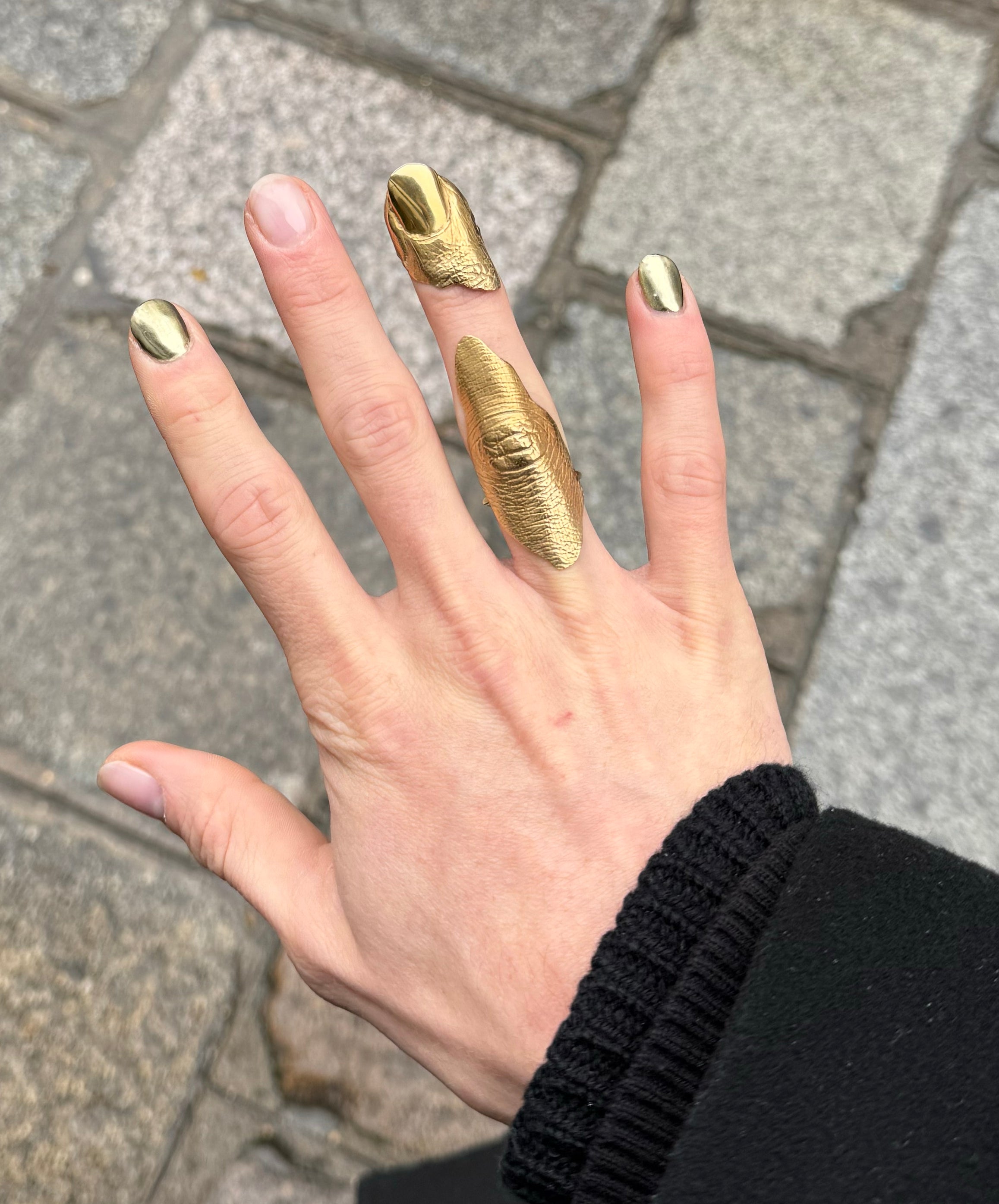 Double Finger Piece Ring / Custom Moulded – Incarnem, bijoux sur mesure ...